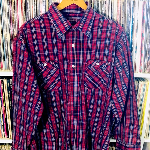 Vintage | Shirts | Vintage Kingsport Plaid Button Down Long Sleeve ...